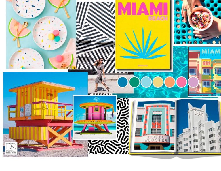Miami Beach Club Inspired Designs - Colourful Notions